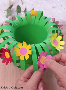 Fun To Make Paper Flower Bucket Craft - Step by Step Tutorial - Kids ...