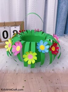 Fun To Make Paper Flower Bucket Craft - Step by Step Tutorial - Kids ...