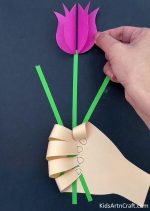 Handprint Flower Bouquet Craft for Mother's Day - Kids Art & Craft