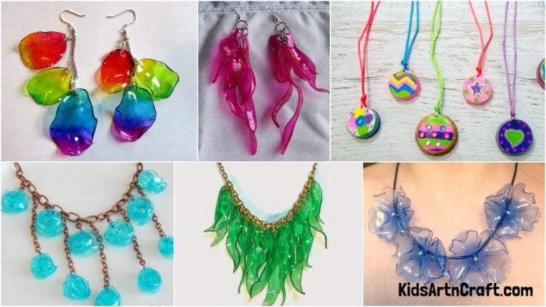 Recycled Plastic Jewellery Craft Ideas - Kids Art & Craft