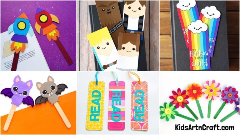 Super-Easy Bookmarks Crafts That Kids Can Make Themselves - Kids Art ...