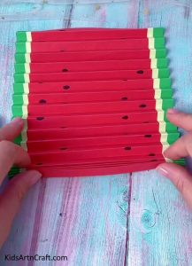 Watermelon Fan Craft - Step By Step Tutorial - Kids Art & Craft