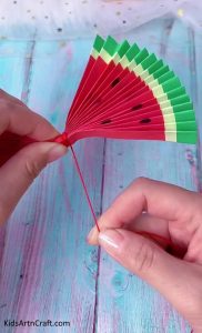 Watermelon Fan Craft - Step By Step Tutorial - Kids Art & Craft