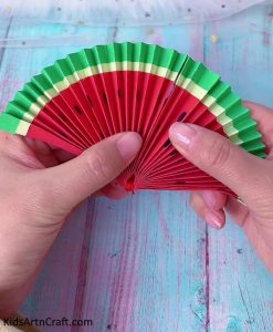 Watermelon Fan Craft - Step By Step Tutorial - Kids Art & Craft