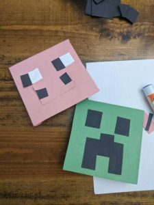 DIY Minecraft Bookmarks for Kids - Kids Art & Craft