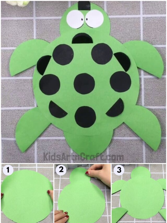 Paper Turtle Craft – Step by Step Tutorial - Kids Art & Craft