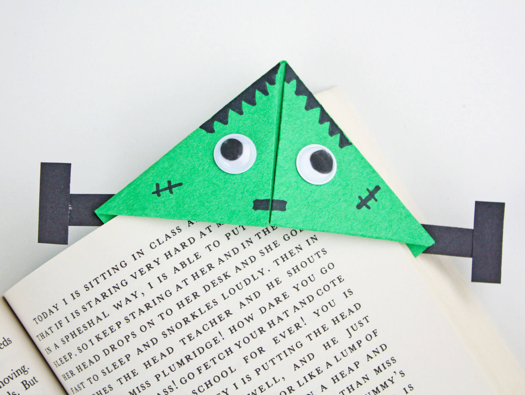 DIY Monster Bookmarks for Kids - Kids Art & Craft