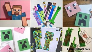 DIY Minecraft Bookmarks for Kids - Kids Art & Craft