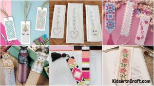 DIY Needlepoint Bookmark Ideas - Kids Art & Craft