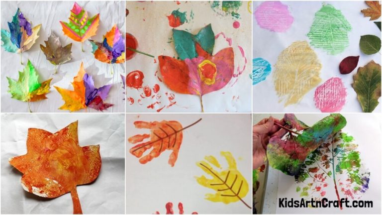Easy Leaf Painting Art Ideas for Preschoolers - Kids Art & Craft