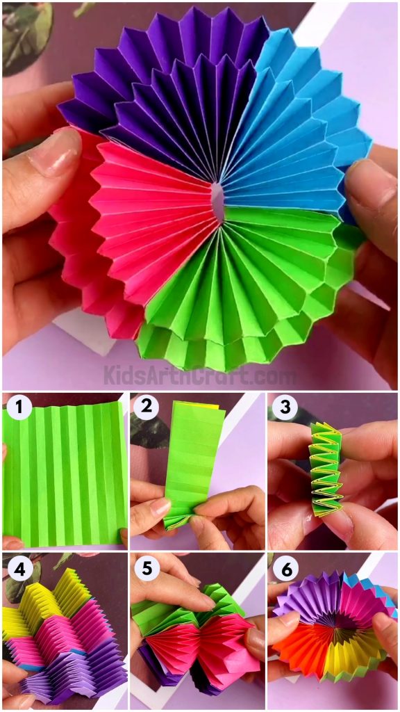 Easy Way To Make Paper Stress Relief Flower Craft - Kids Art & Craft
