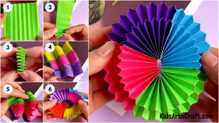 Easy Way To Make Paper Stress Relief Flower Craft - Kids Art & Craft