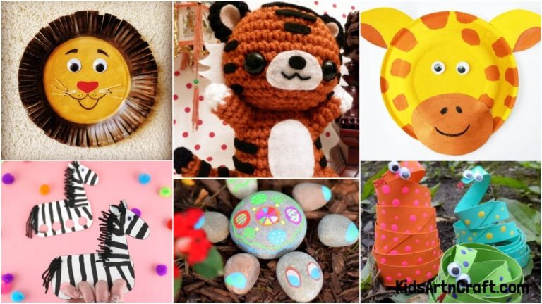 Easy Zoo Animal Crafts For Toddlers - Kids Art & Craft