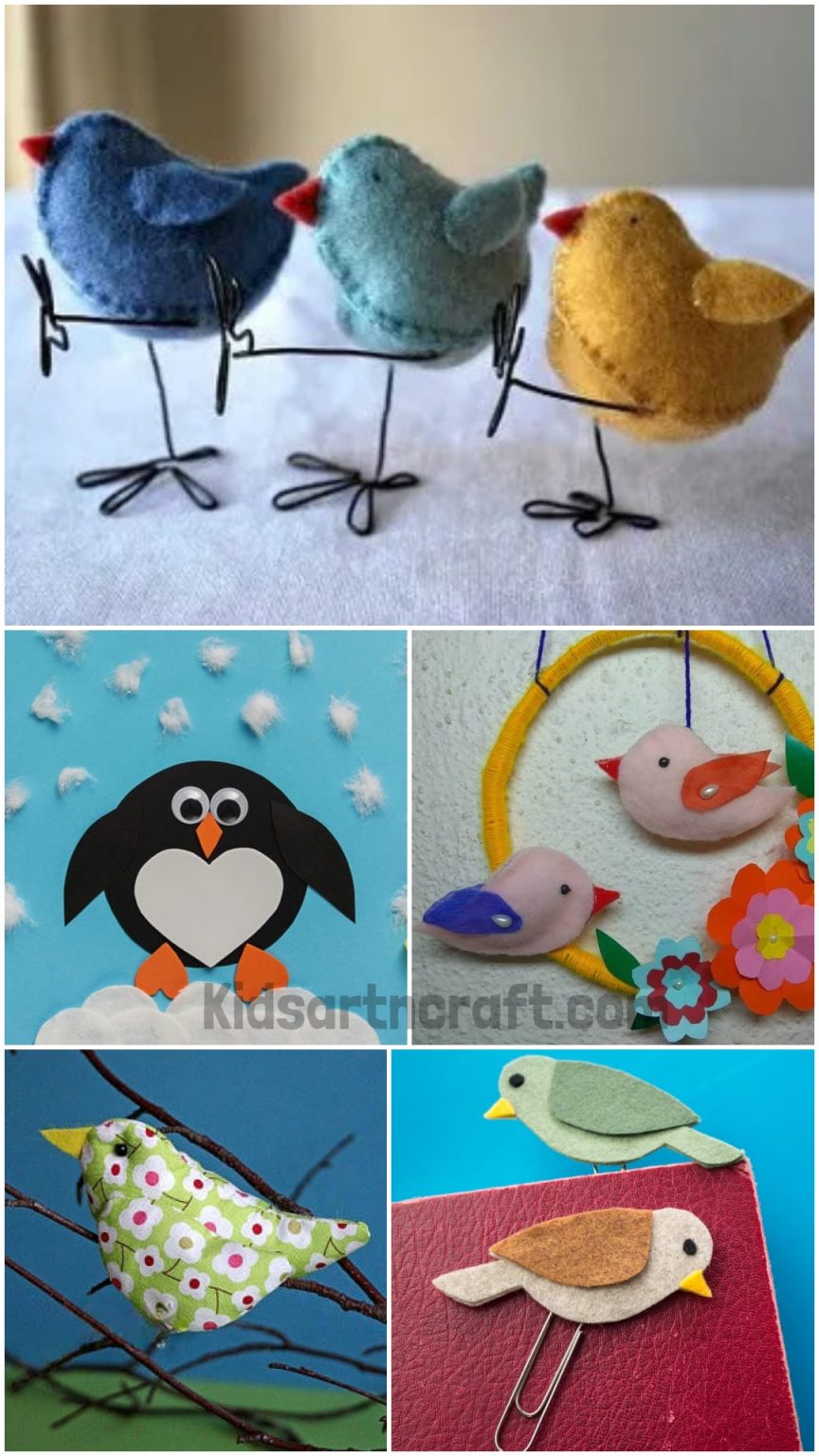 Fabric Bird Craft Ideas - Kids Art & Craft