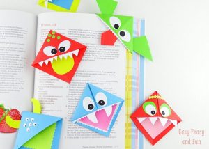 DIY Monster Bookmarks for Kids - Kids Art & Craft