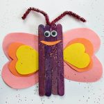 Butterfly Popsicle Stick Crafts For Kids - Kids Art & Craft