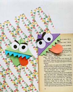DIY Monster Bookmarks for Kids - Kids Art & Craft