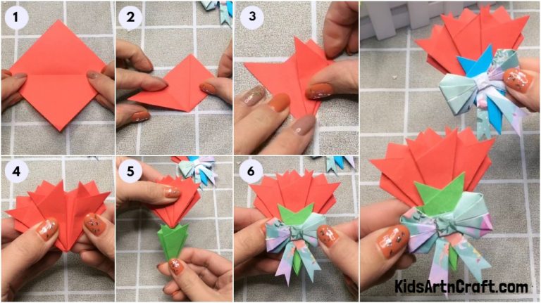 How Do You Make A Beautiful Bouquet Craft With Paper? - Kids Art & Craft