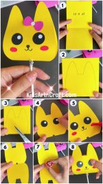 How To Make Pikachu Candy Craft Using Paper - Step By Step Tutorial ...