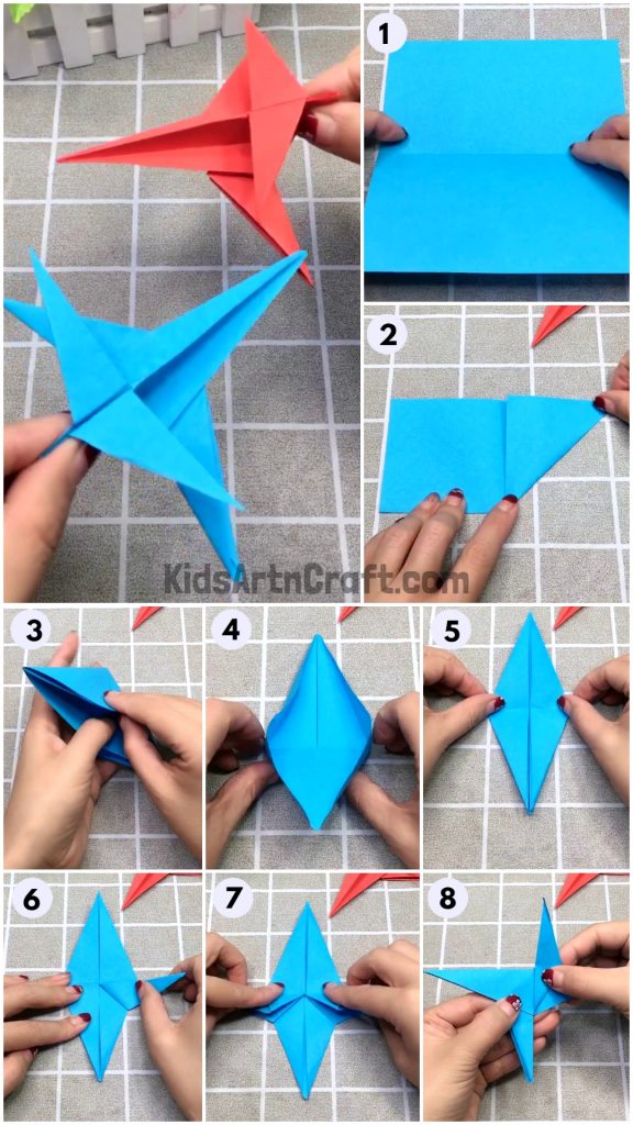 Origami Paper Plane Craft Tutorial For Kids - Kids Art & Craft