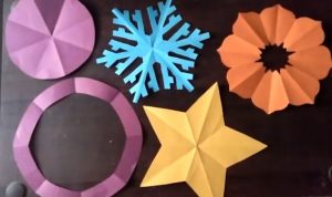 Paper Cutting Shapes Crafts - Kids Art & Craft