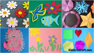Paper Cutting Shapes Crafts - Kids Art & Craft