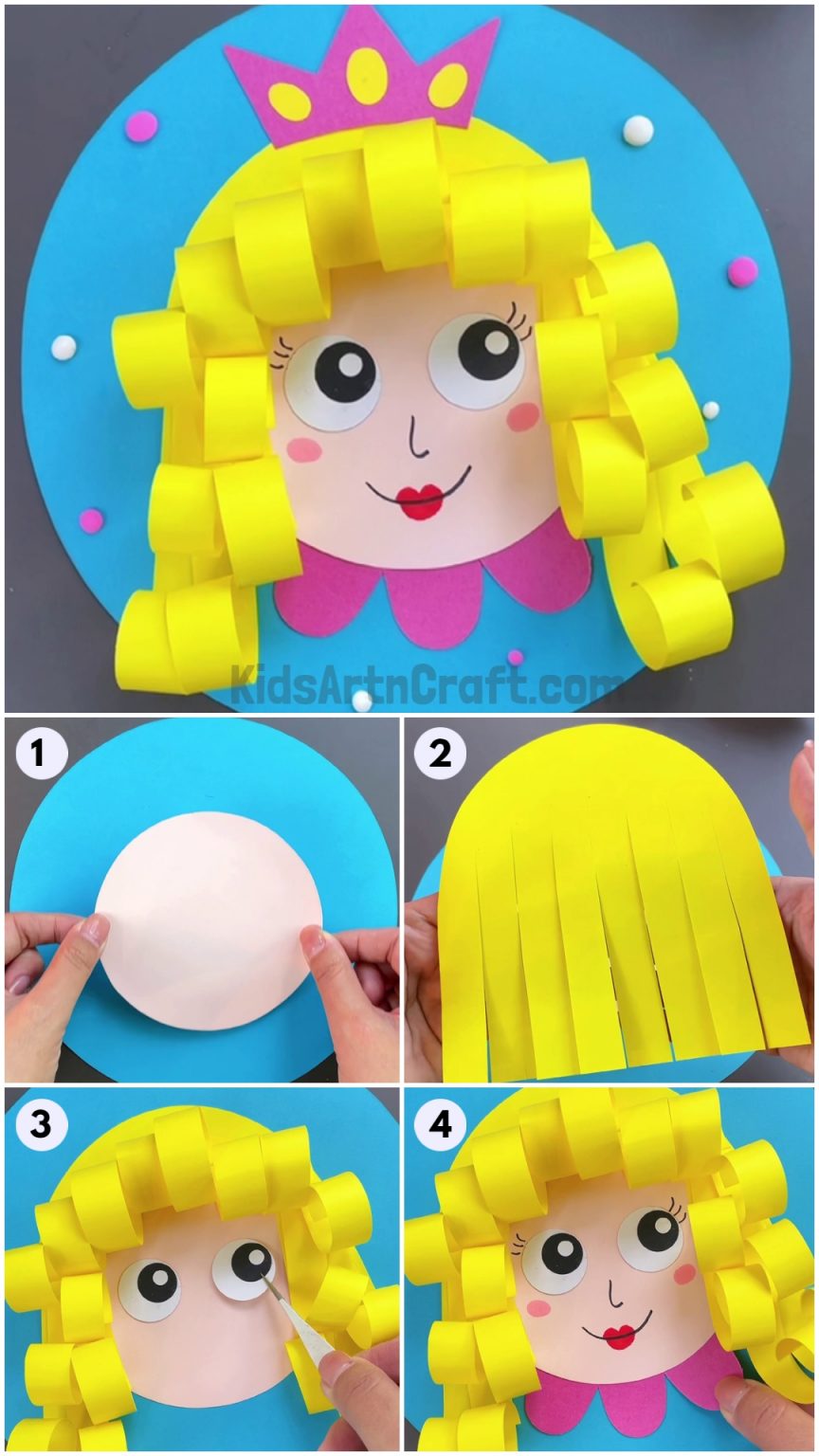 Paper Princess Craft Tutorial For Kids - Kids Art & Craft