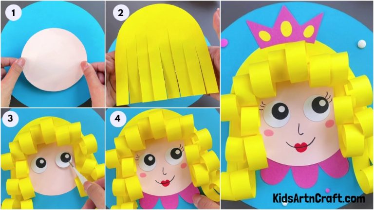 Paper Princess Craft Tutorial For Kids - Kids Art & Craft