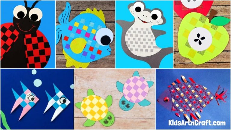 Paper Woven Crafts & Designs for Kids - Kids Art & Craft