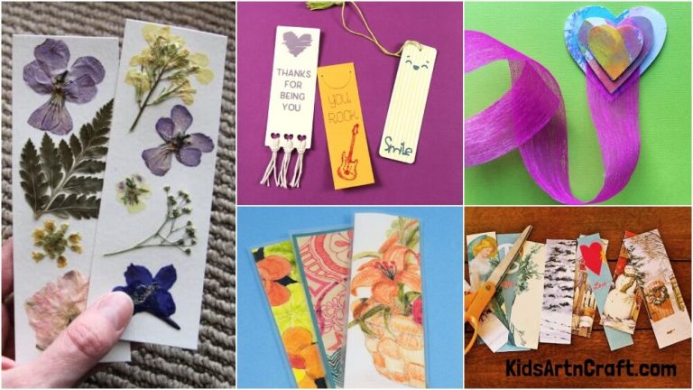 Recycled Bookmark Ideas for Kids - Kids Art & Craft