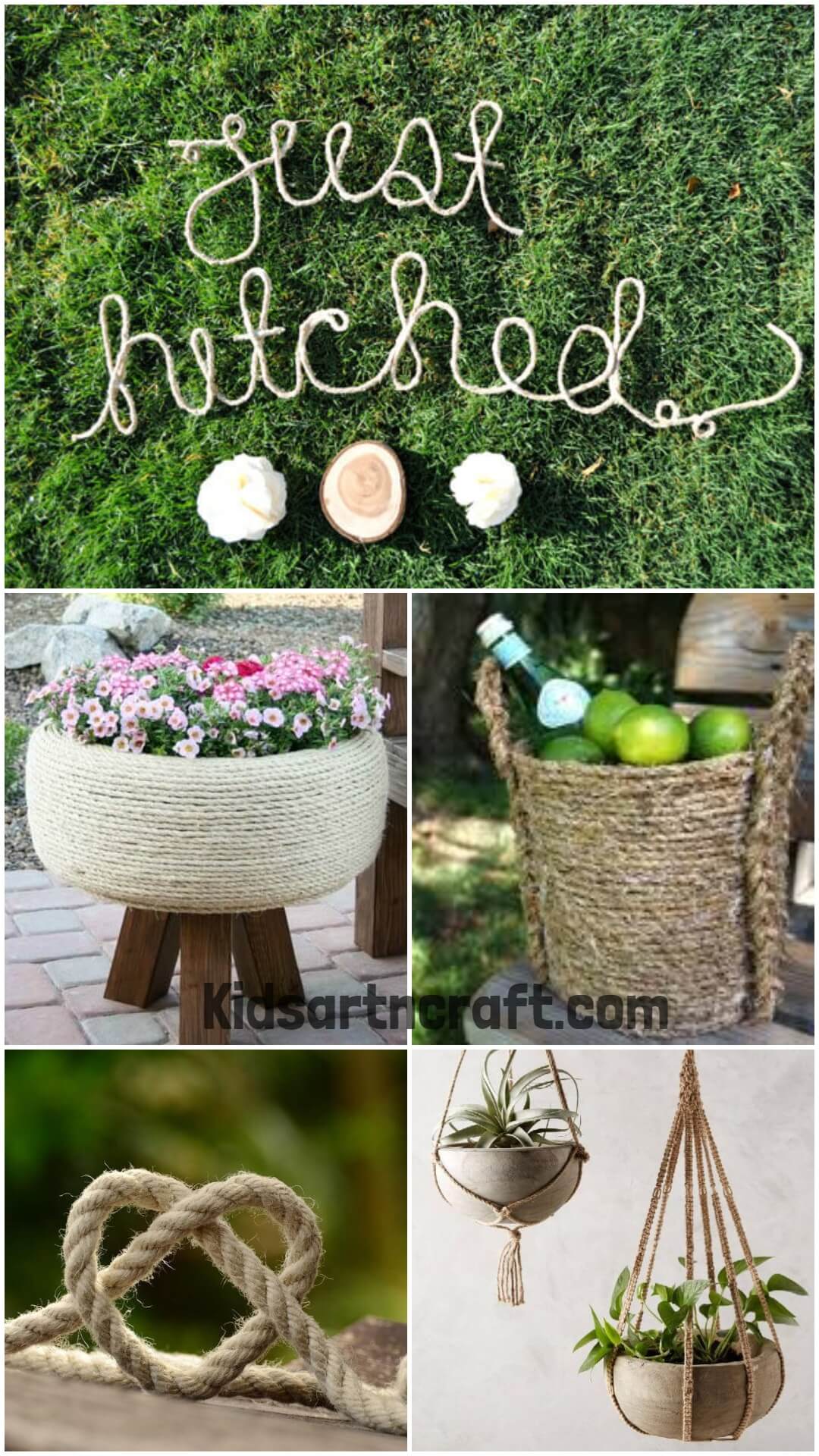Rope Ideas For Garden - Kids Art & Craft
