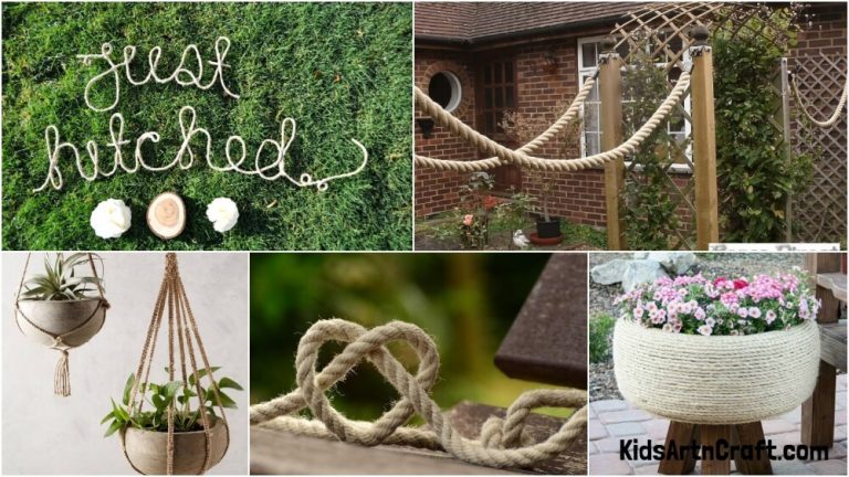 Rope Ideas For Garden - Kids Art & Craft