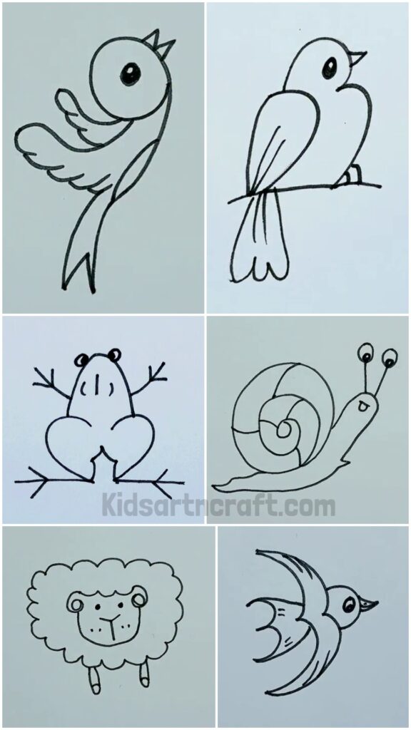 Easy Animal Drawing For Toddlers - Kids Art & Craft