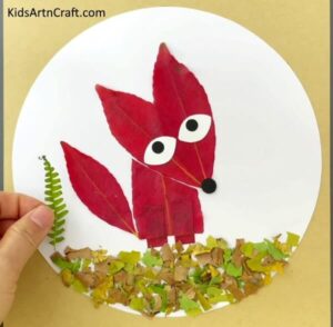 Learn to Make Fox Art And Craft Using Fall Leaves - Kids Art & Craft