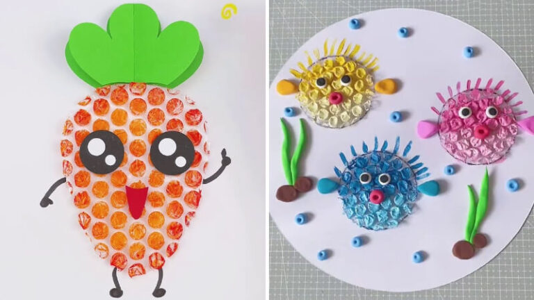 Best Bubble Wrap Art Activities Video Tutorial for Kids - Kids Art & Craft