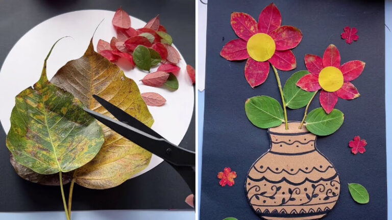 Best Leaf Art And Crafts Video Tutorial for All - Kids Art & Craft