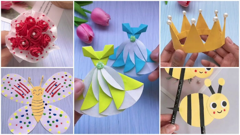 Cute Paper Crafts Video Tutorial for Spring Season - Kids Art & Craft