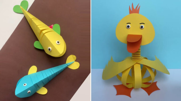 DIY Animal Paper Crafts Video Tutorial for Kids - Kids Art & Craft