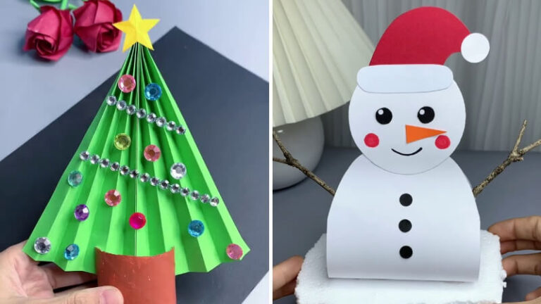 DIY Cute Christmas Craft Video Tutorial - Kids Art & Craft