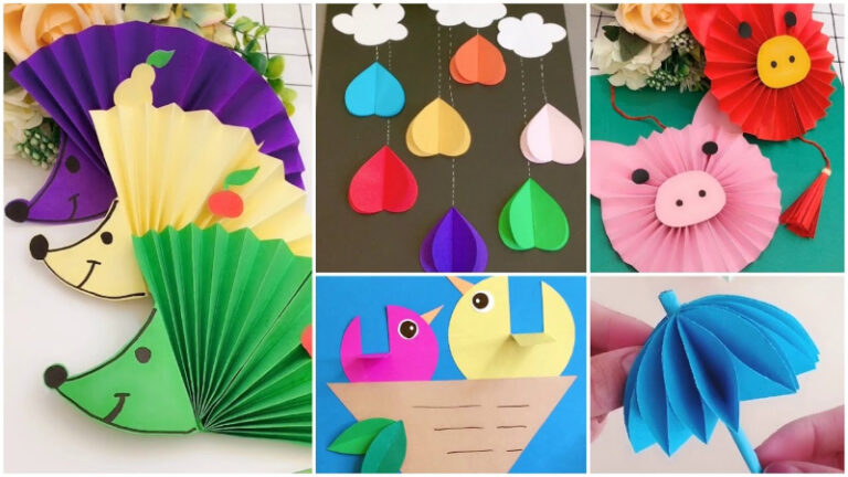 DIY Easy Paper Crafts to Make at Home Video Tutorial For All - Kids Art ...