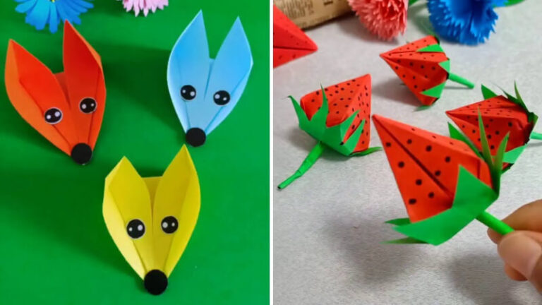 Easy DIY Cute Paper Crafts Video Tutorial for Kids - Kids Art & Craft