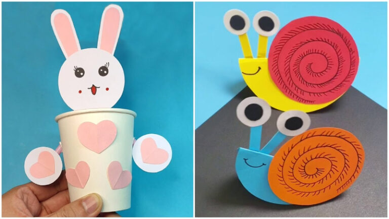 Easy Make Paper Animal Craft Video Tutorial For Kids - Kids Art & Craft