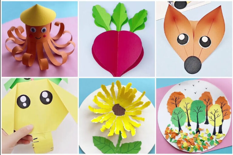 Easy Paper Art & Crafts Video Tutorials for Kids - Kids Art & Craft