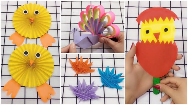 Easy Paper Craft For School Projects Video Tutorial - Kids Art & Craft