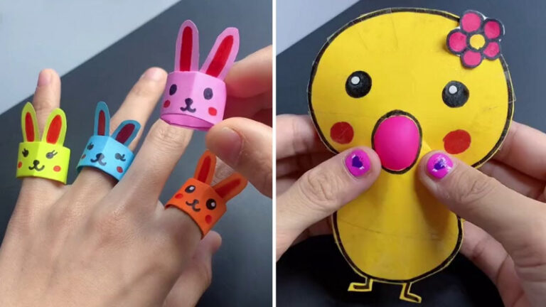 Easy Paper Toy Crafts Make At Home Video Tutorial for Kids - Kids Art & Craft