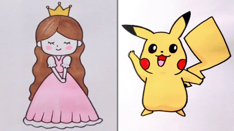 Easy to Make Drawing Video Tutorial for Kids - Kids Art & Craft