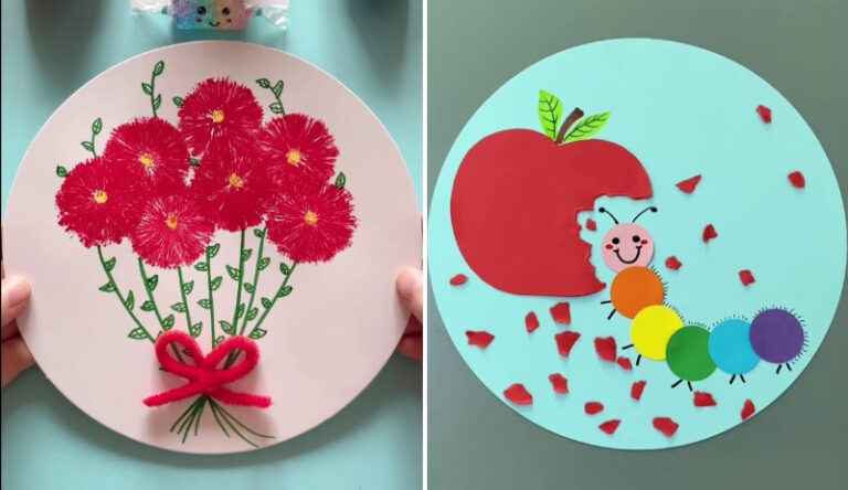 Simple Art and Craft Activities Video Tutorial for Kids - Kids Art & Craft