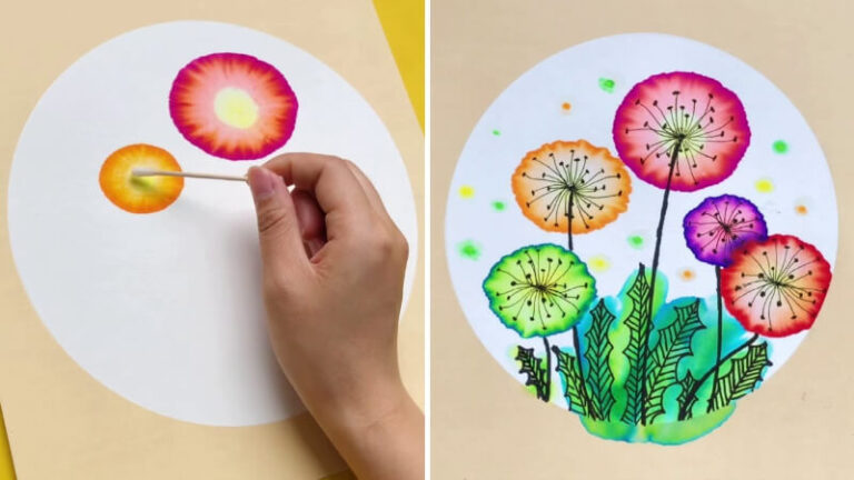 Simple Art Techniques and Tricks Video Tutorial - Kids Art & Craft