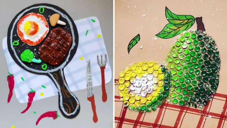 Simple DIY Art & Crafts Video Tutorial for Beginners - Kids Art & Craft