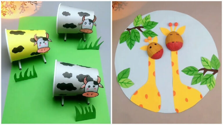 Simple Paper Crafts Activity At Home Video Tutorial - Kids Art & Craft